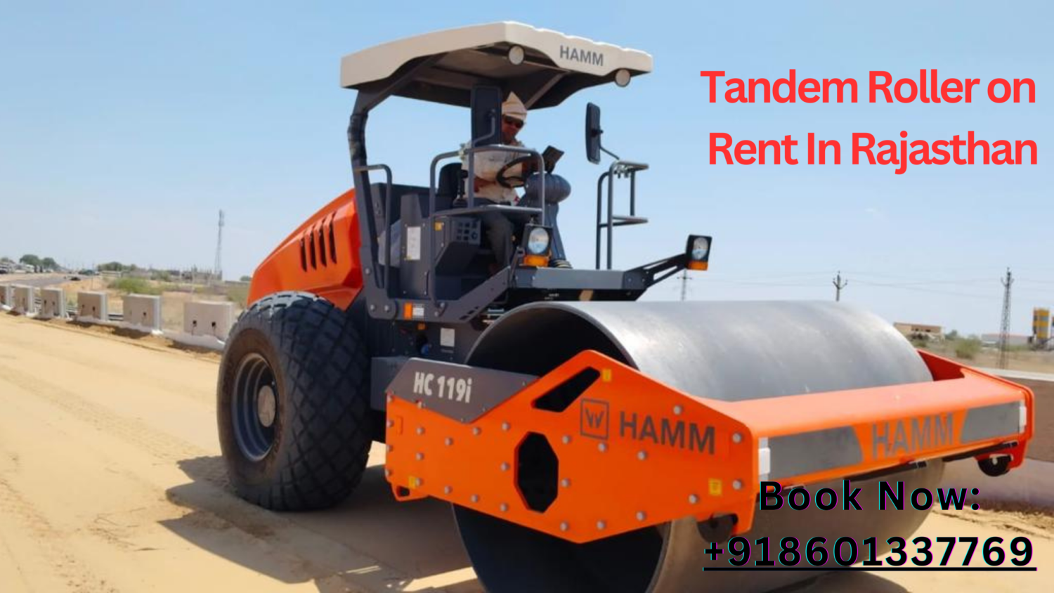 Tandem Roller on Rent In Rajasthan - Scaniaa